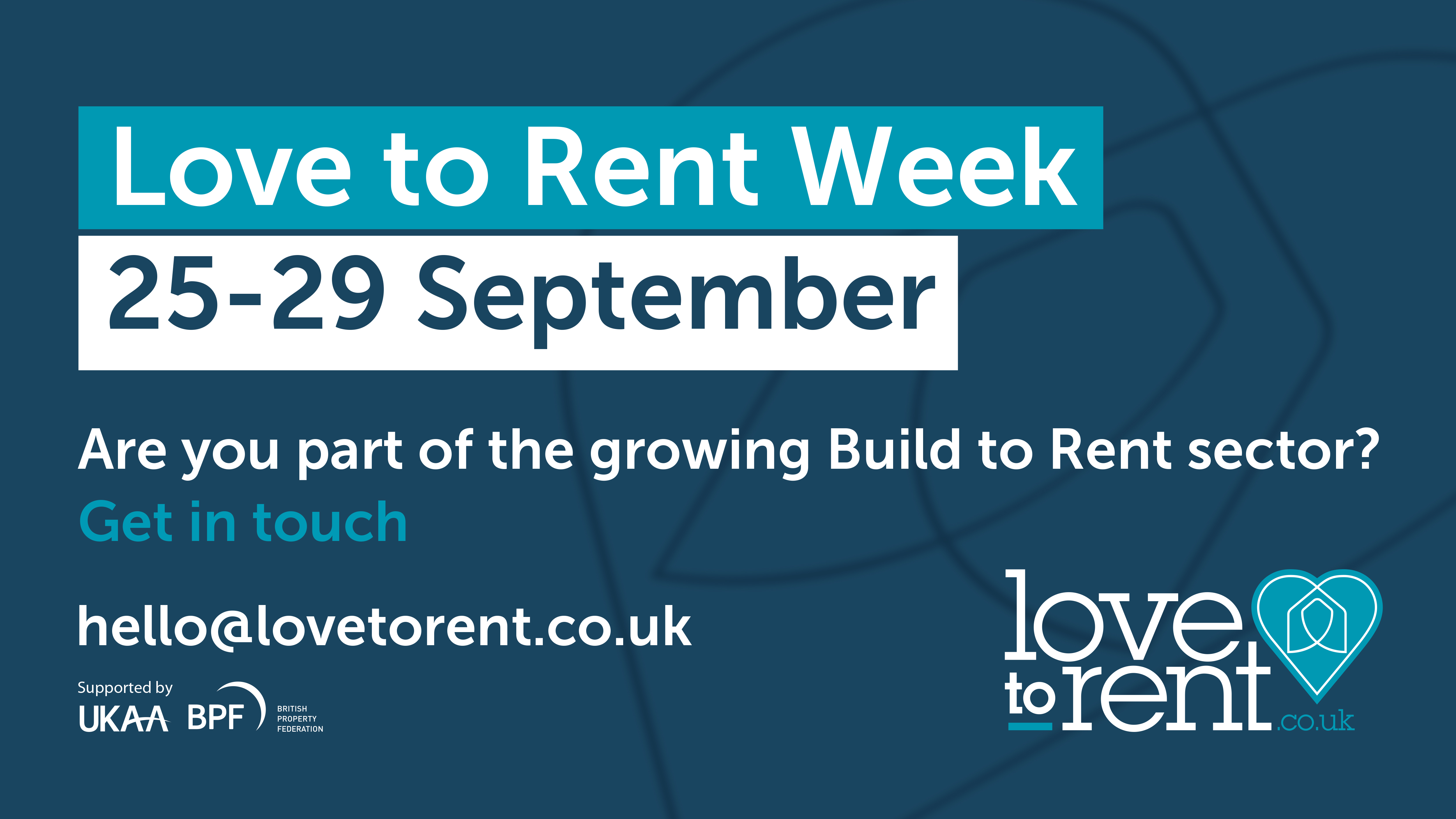 Raising awareness with Love to Rent Week